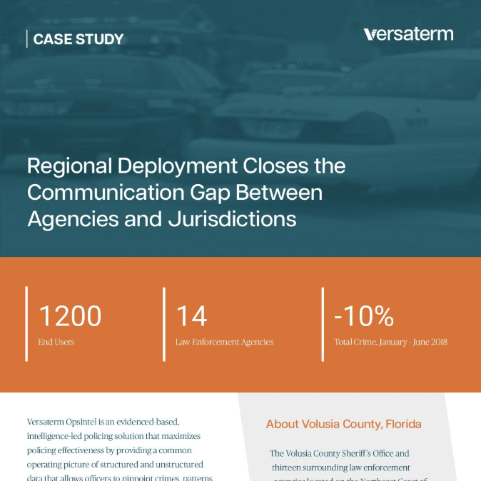 Versaterm OpsIntel Regional Deployment - Versaterm