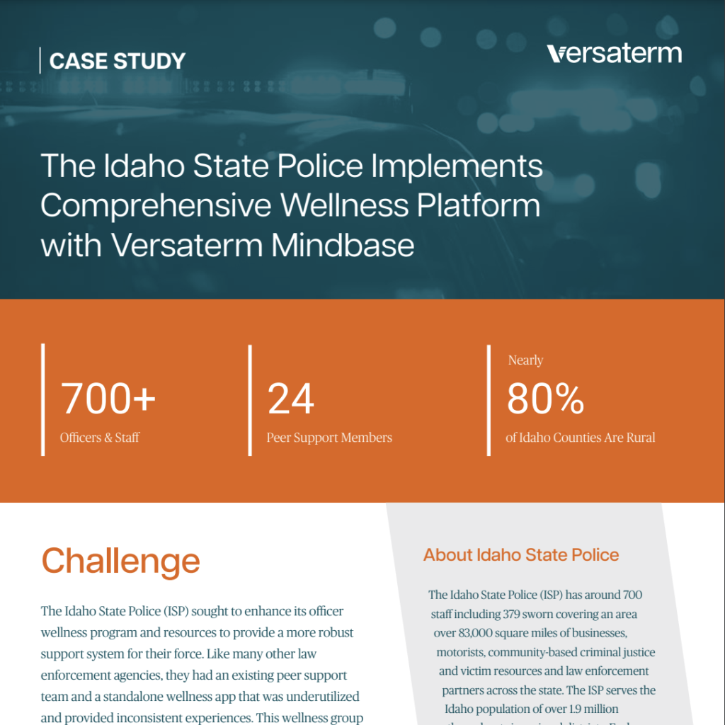 The Idaho State Police Implements Comprehensive Wellness Platform with ...