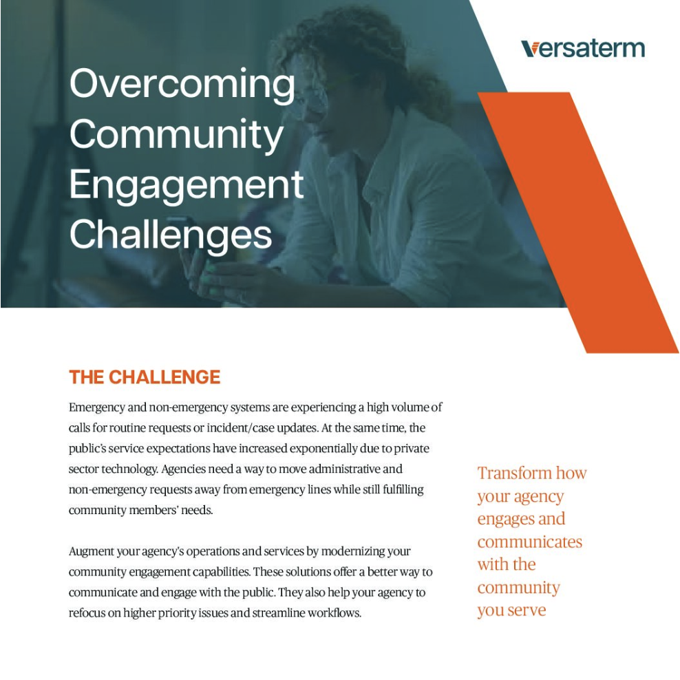Overcoming Community Engagement Challenges - Versaterm