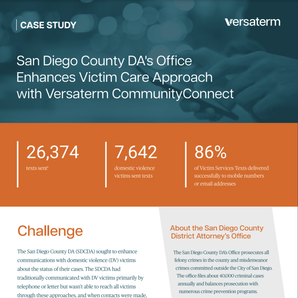 San Diego County DA's Office Enhances Victim Care Approach with ...