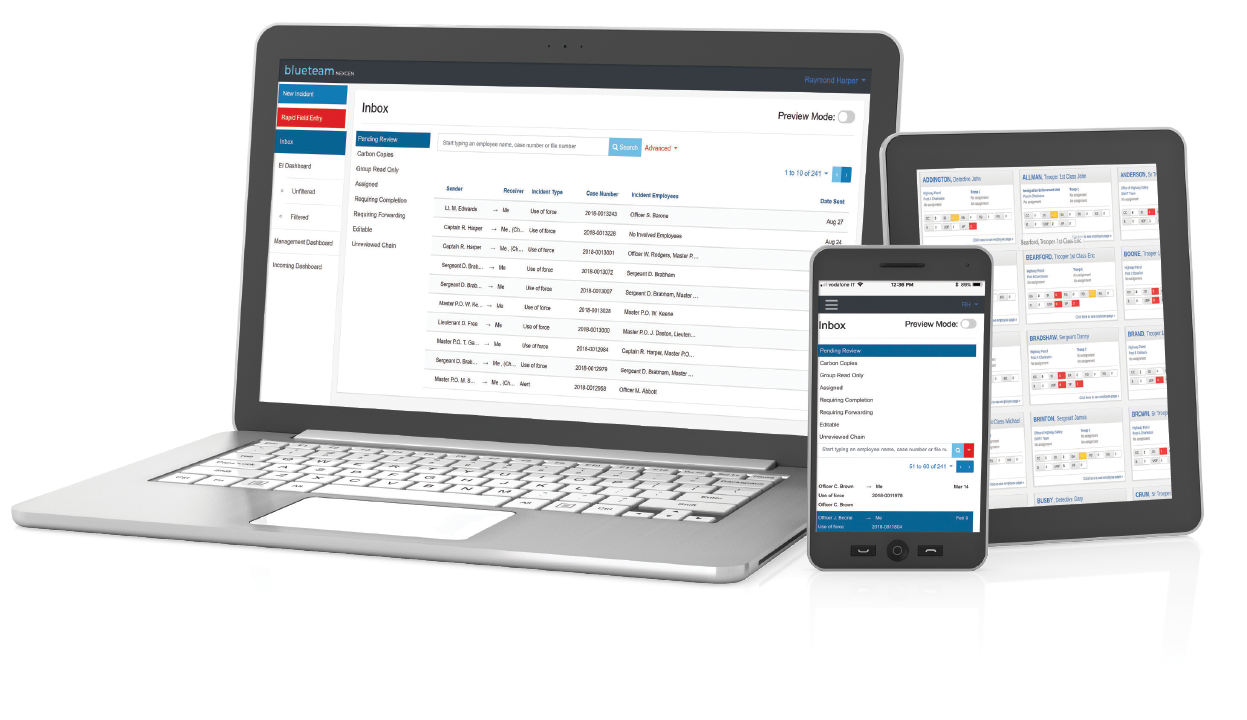 Use of Force Tracking Software - Versaterm BlueTeam